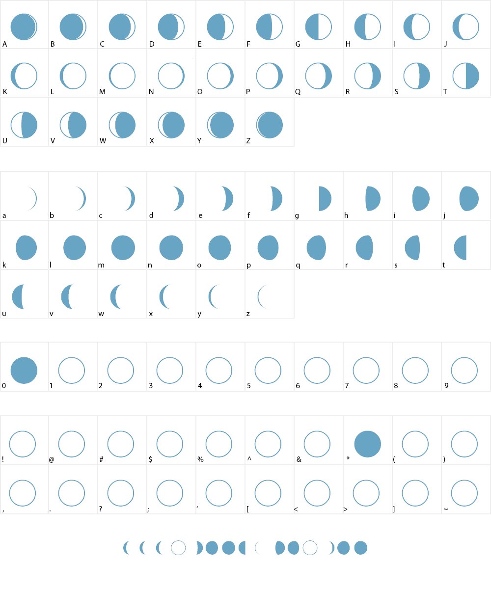 Download Font Moon Phases