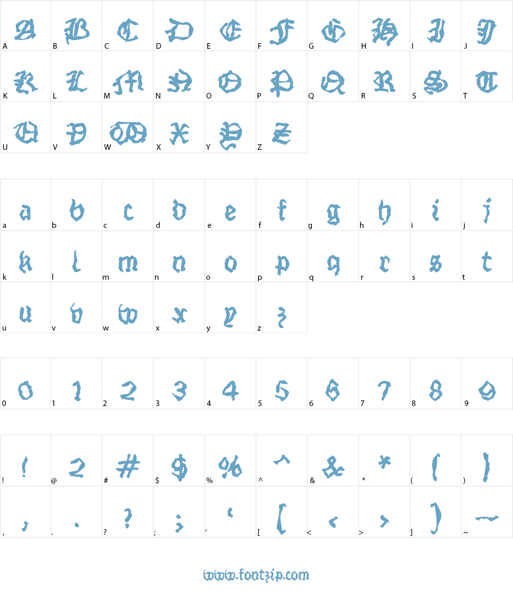 Download Font Strange Black Letter