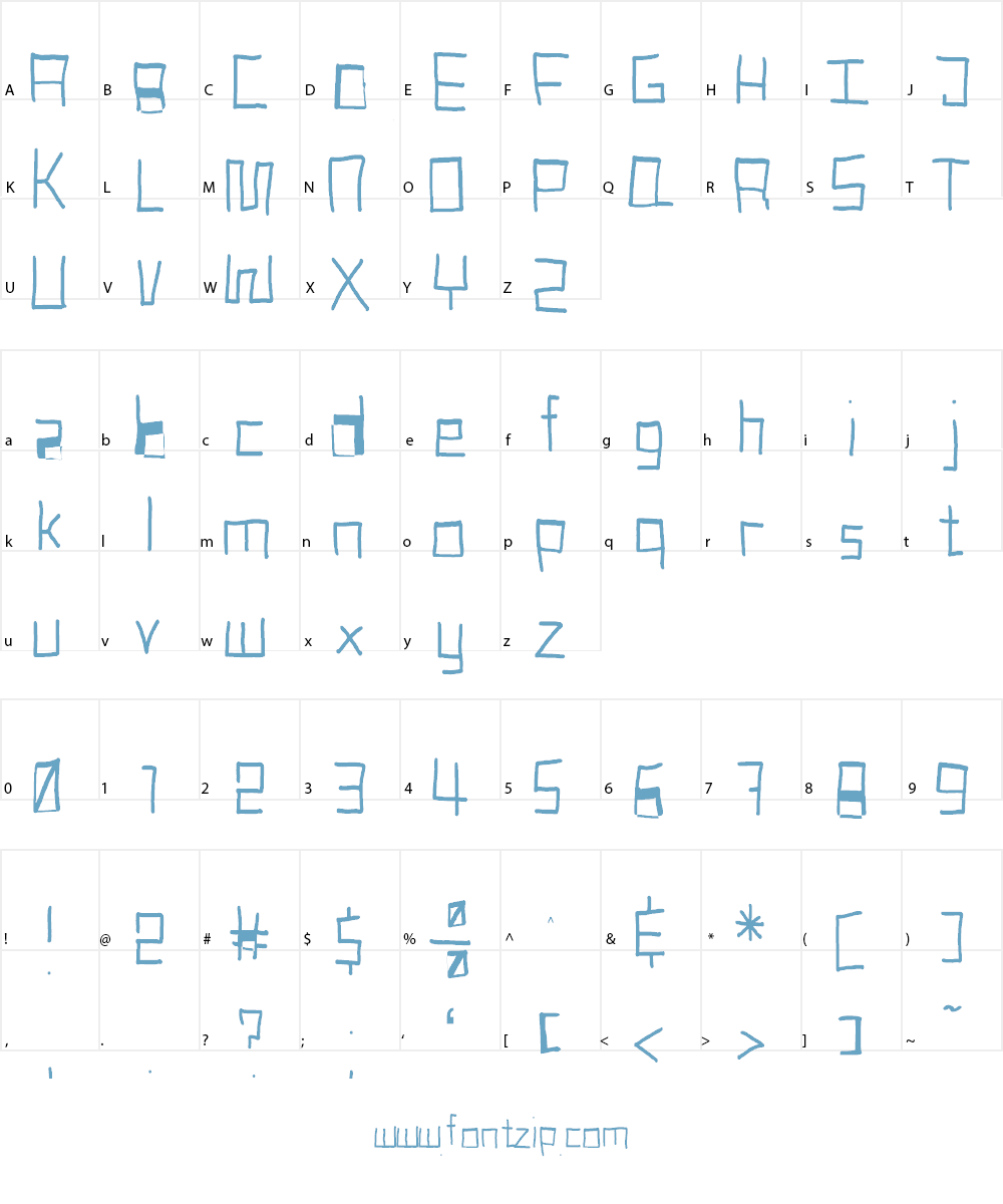 Download Font Robotic Handwritten