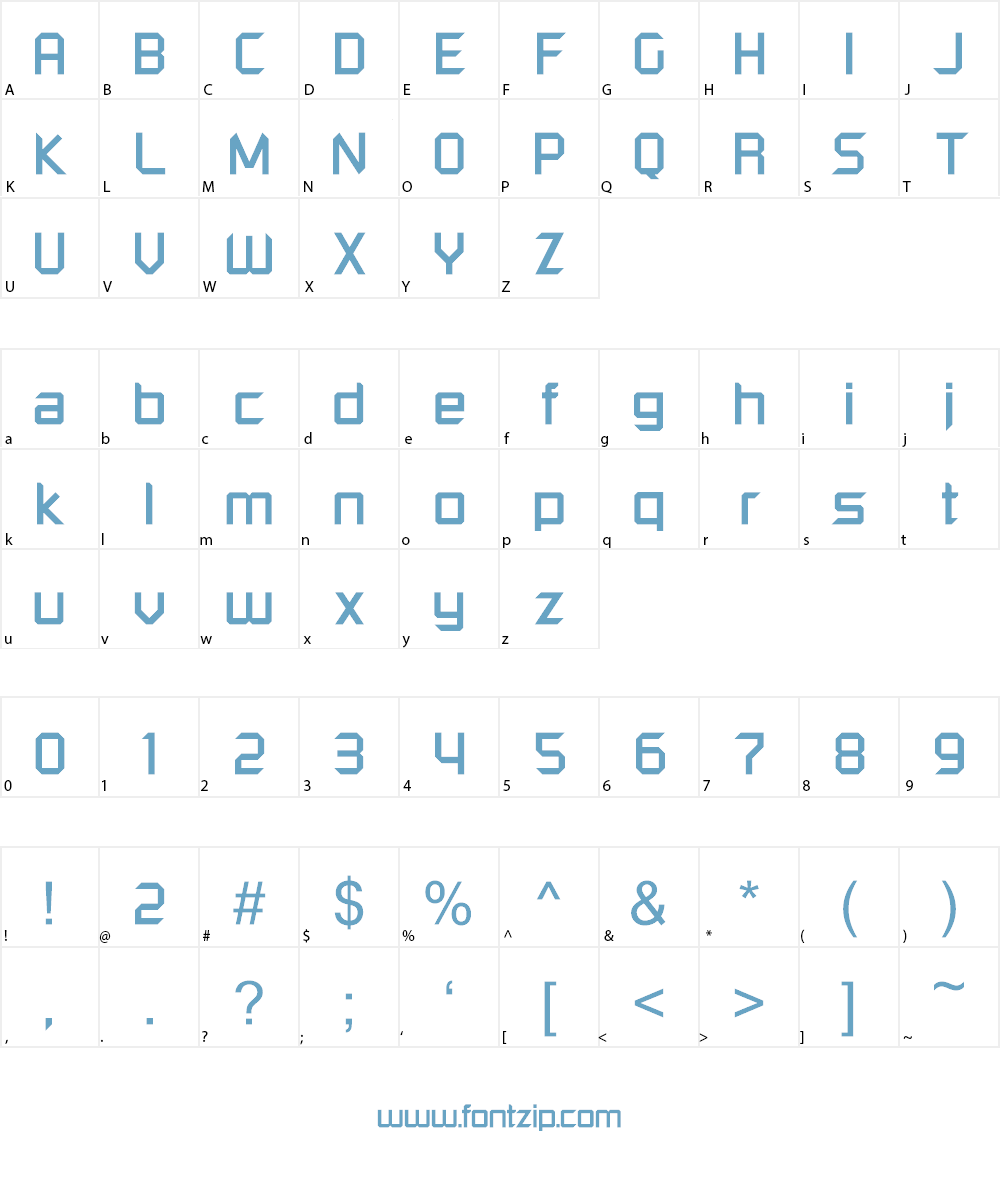Download Font KRO Lettertype 1981